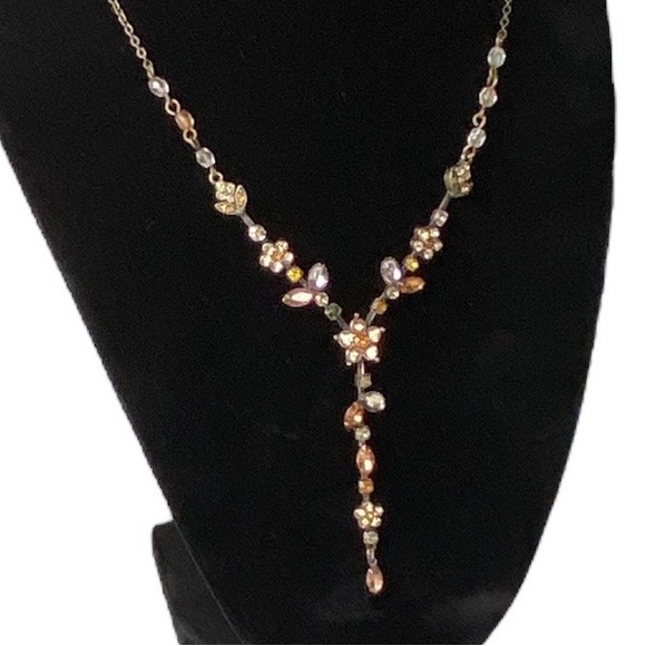 Avon | Jewelry | Vintage Avon Lariat Multi Topaz Stone Sh Necklace ...